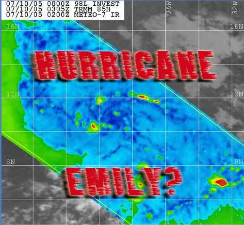 Hurricane Emily - AL052005 - Satellite Images - Forecasts - News - Links