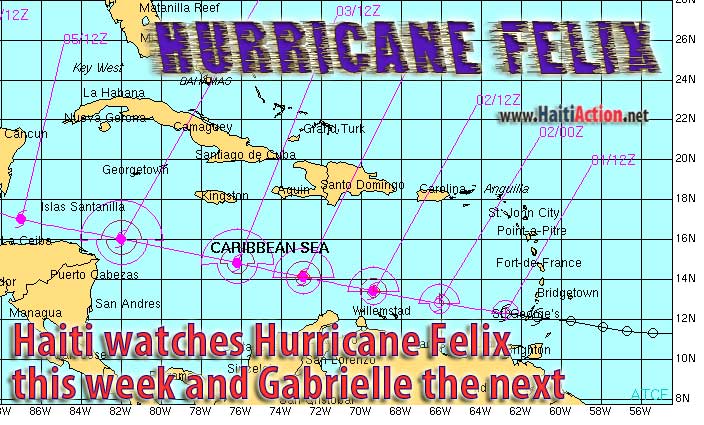Haiti watches Hurricane Felix this week and Gabrielle the next ...