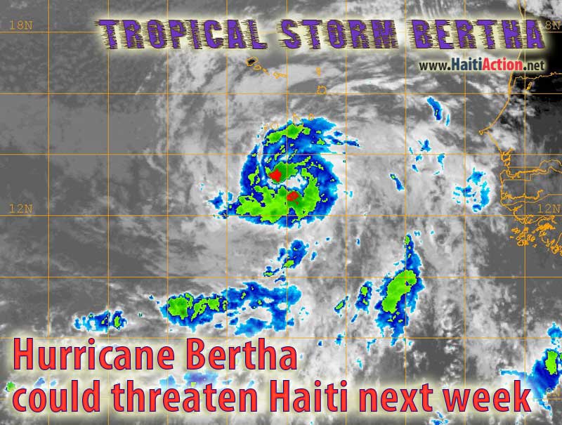 Hurricane Bertha could threaten Haiti next week - July 3, 2008